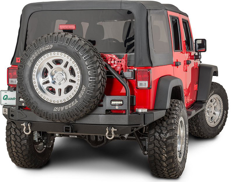 76896-02 Smittybilt XRC Atlas Tire Carrier - Fits 2007-2018 Jeep Wrangler