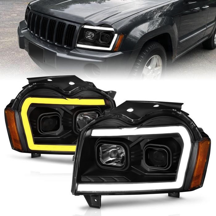 111543 Anzo Projector Headlights with Light Bar Switchback
