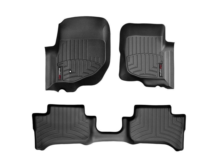 440081-440082 WeatherTech 1st Row & 2nd Row (1-Piece) Floor Liners Bundle