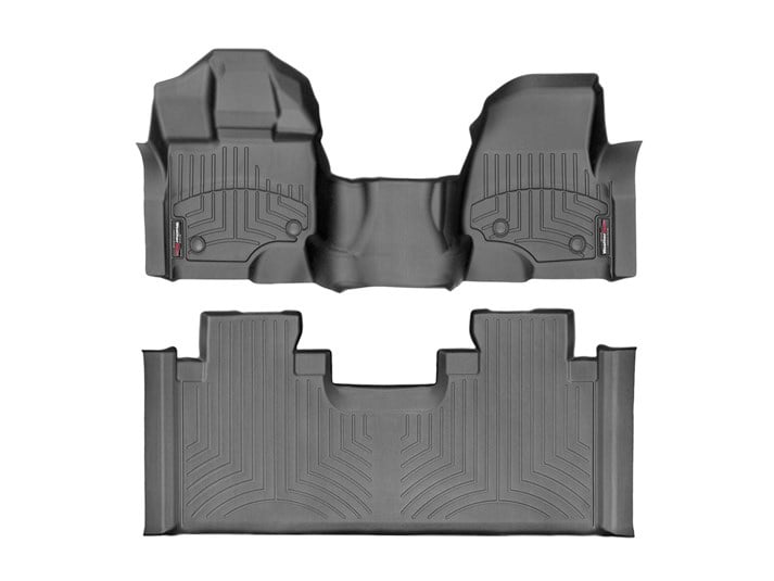 447931V-446975 WeatherTech 1st Row (1-Piece) & 2nd Row (1-Piece) Floor ...