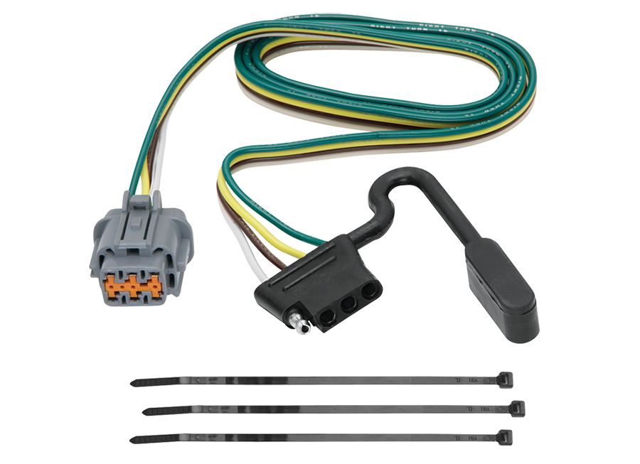 118263 Tekonsha Tow Harness Wiring Package (4-Flat)
