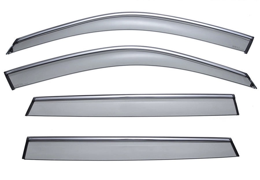 3-847BM005 WELLVisors Front & Rear Tape-On Window Deflectors