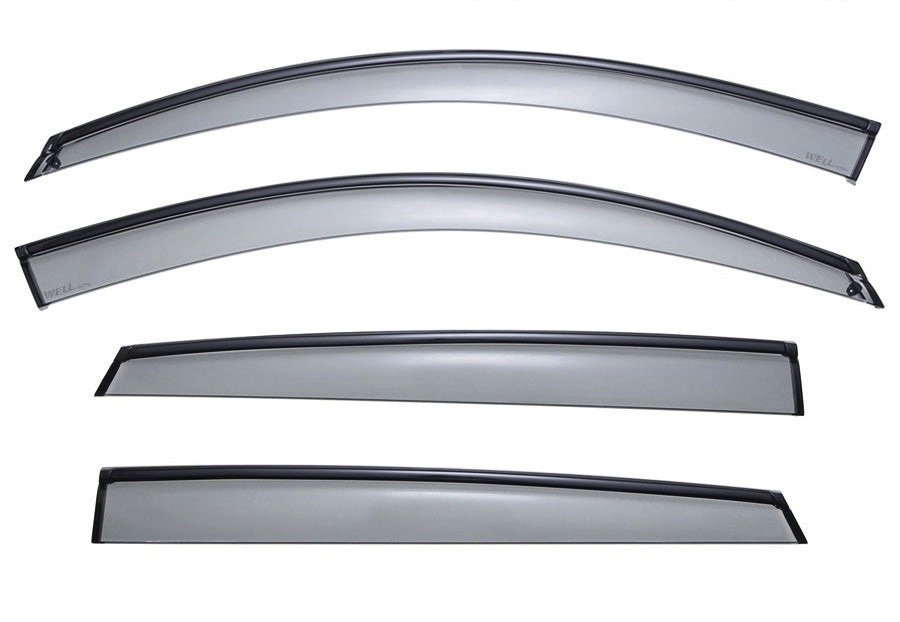 3-847BM006 WELLVisors Front & Rear Tape-On Window Deflectors