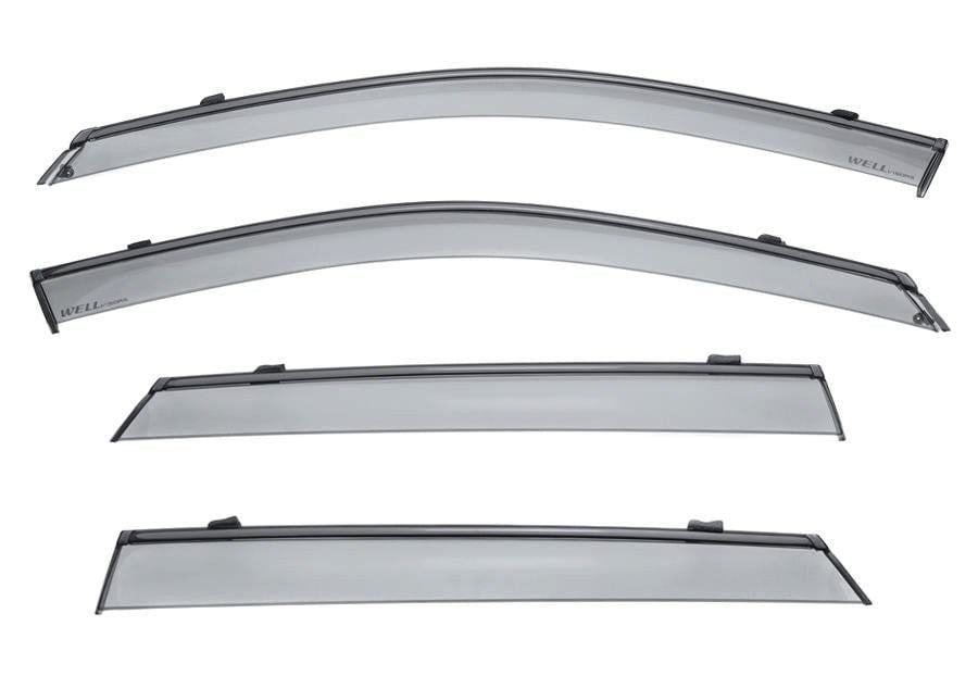 3-847LR008 WELLVisors Front & Rear Tape-On Window Deflectors - Fits ...